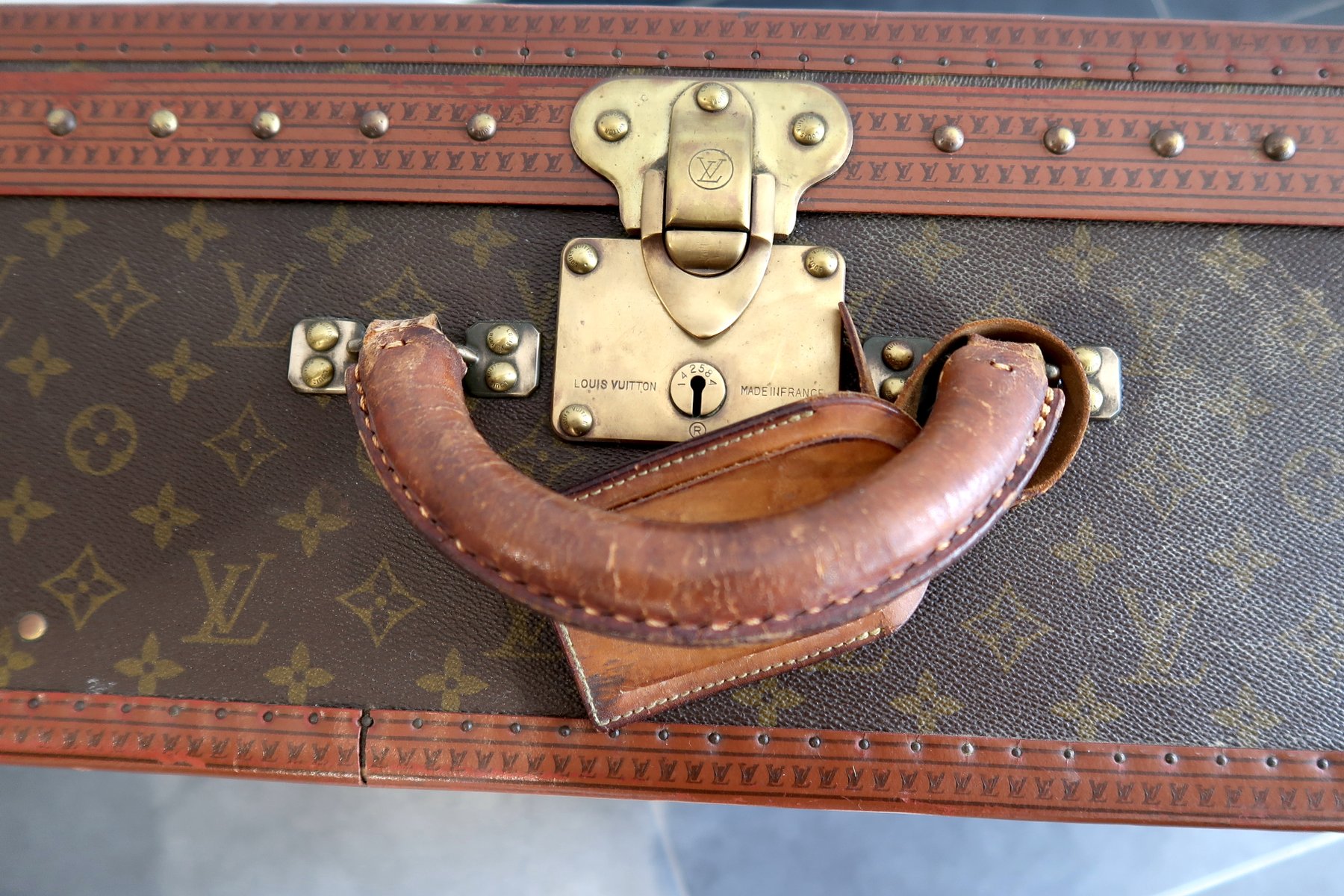 Vintage Monogram Trunk from Louis Vuitton, 1980s for sale at Pamono