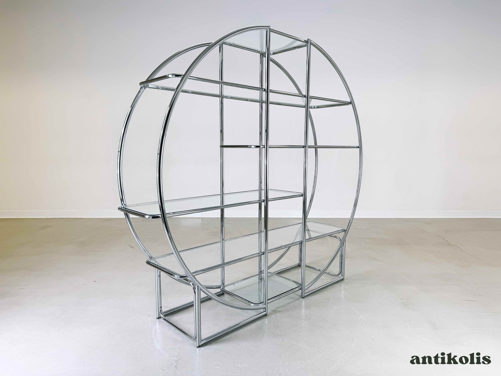 Bauhaus Art Deco Chrome-Plated Steel Shelf for sale at Pamono