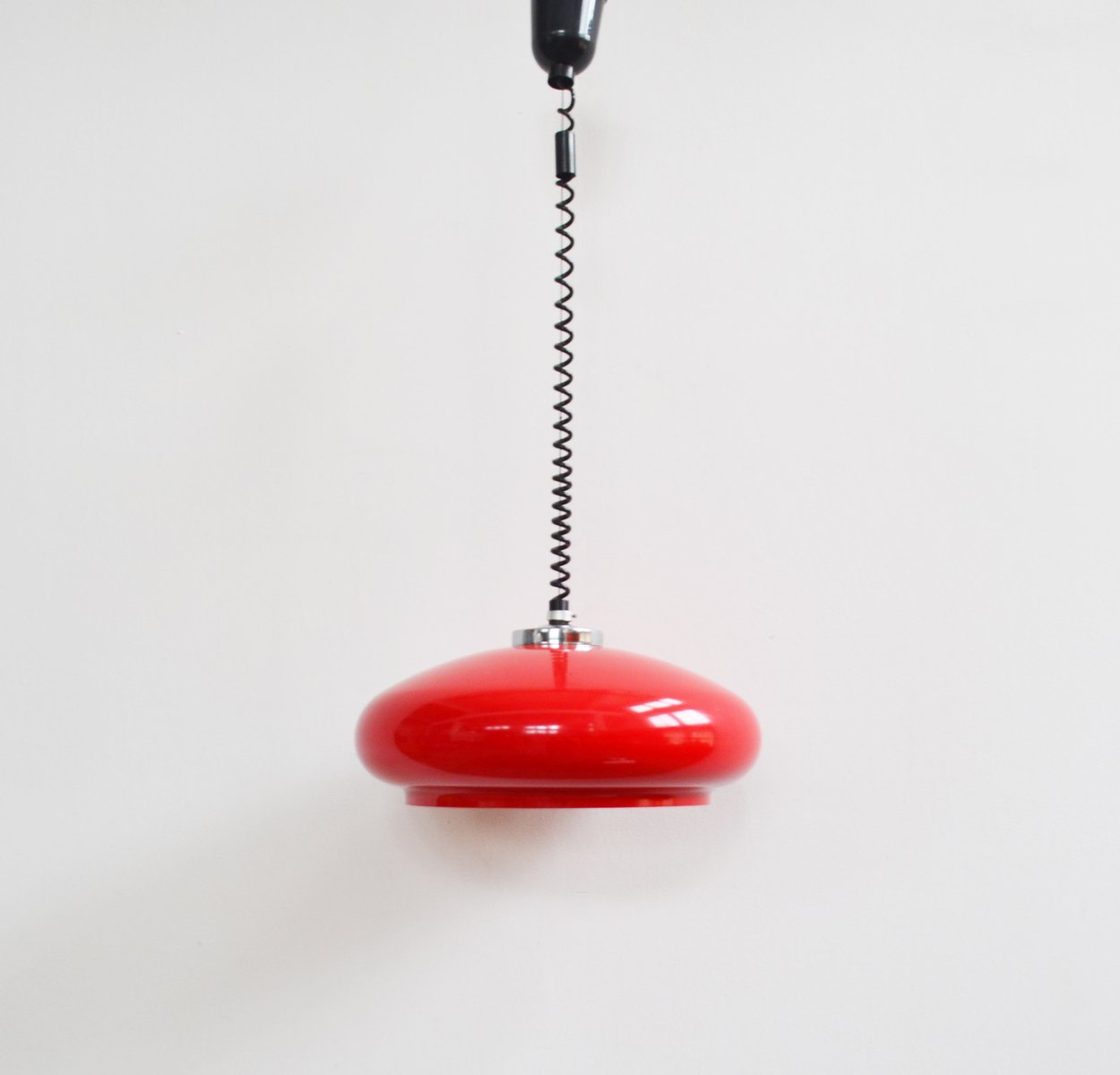 Vintage Red Ceiling Lamp for sale at Pamono