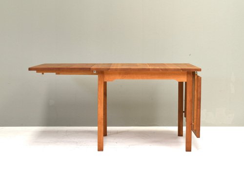 Scandinavian Drop Leaf Dining Table in Oak, 1970s for sale at Pamono