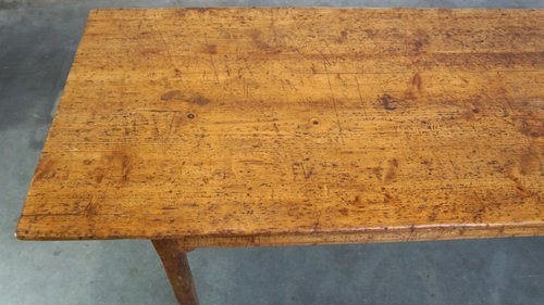 Large English Pinewood Dining Table for sale at Pamono