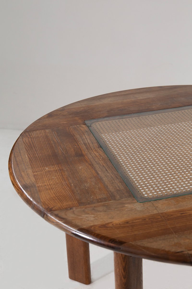 Italian Dining Table in Vienna Straw, 1960 for sale at Pamono