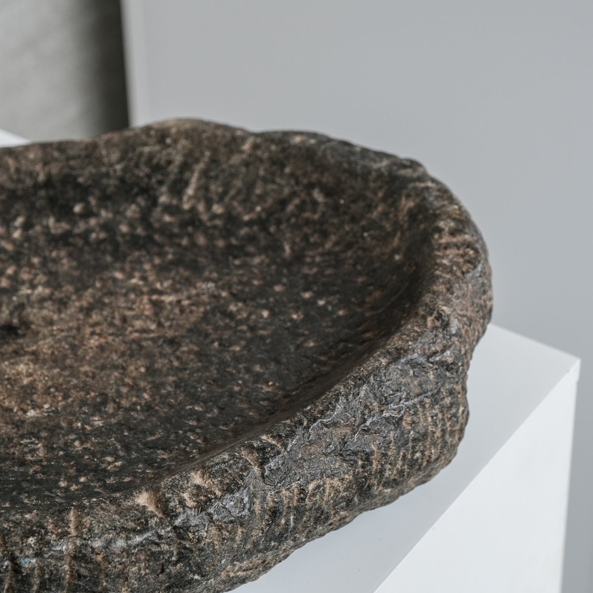 Antique Primitive Stone Platter for sale at Pamono