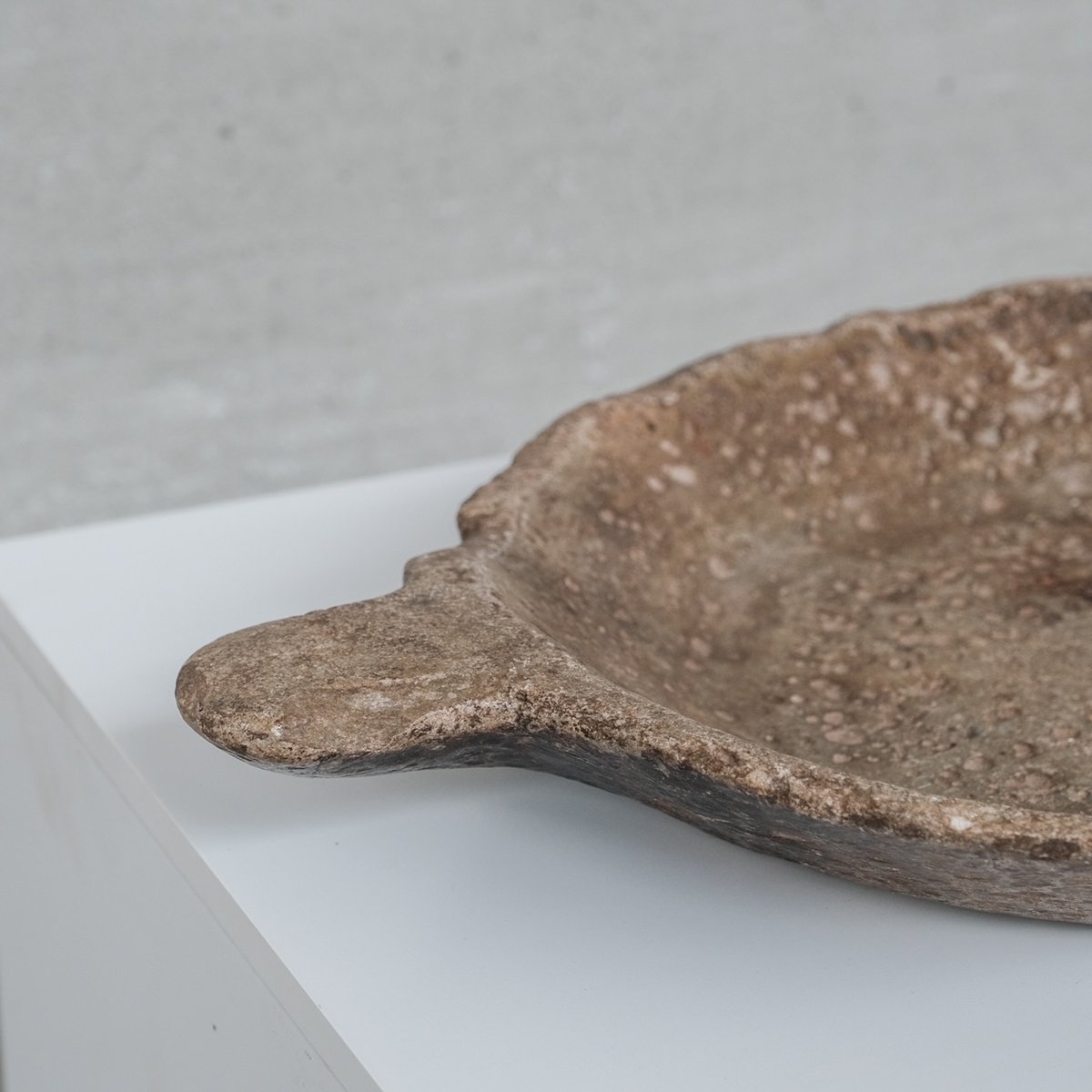 Antique Nepalese Primitive Stone Platter/Bowl for sale at Pamono