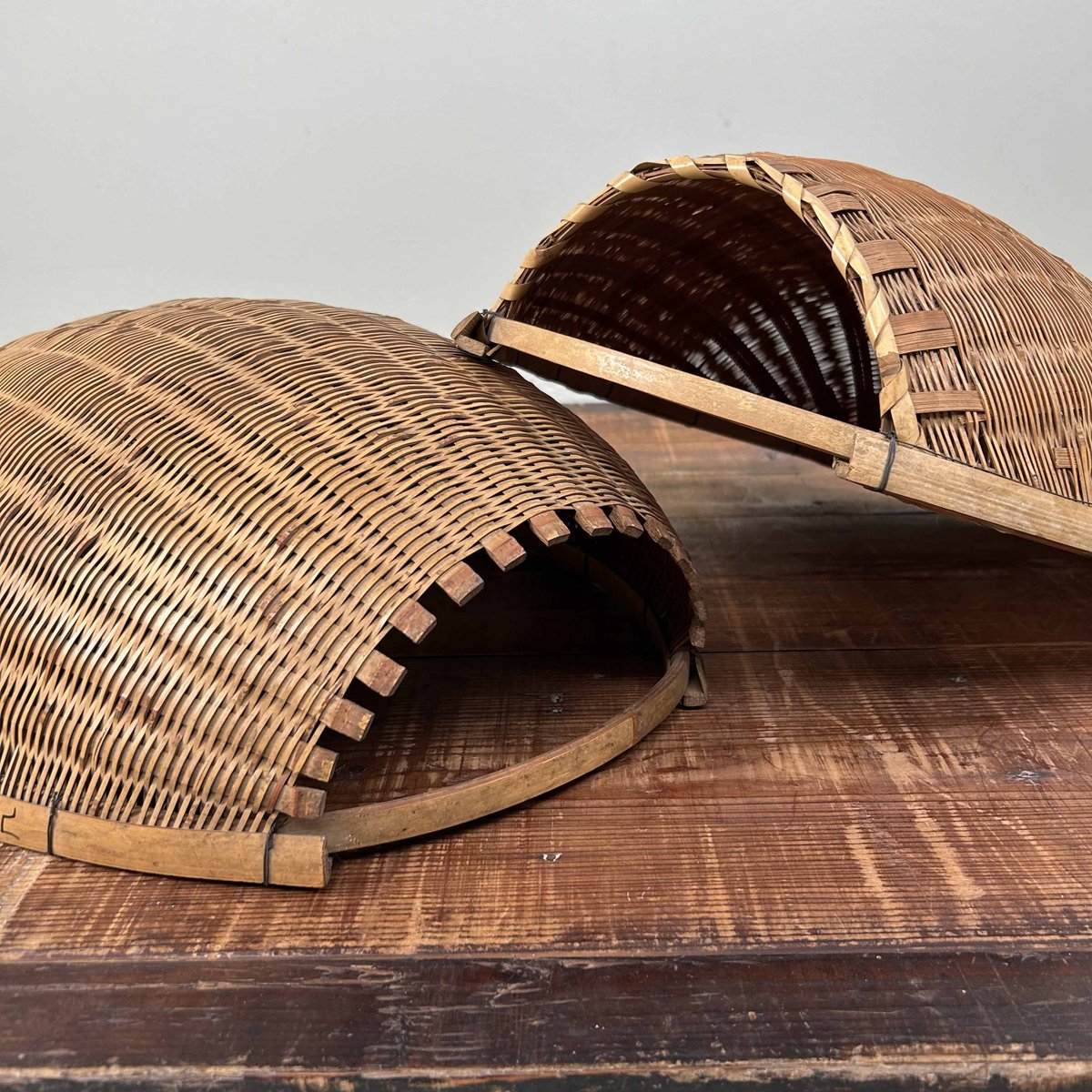 Vintage Japanese Kago Zaru Drying Baskets, 1950s, Set of 2 for sale at ...