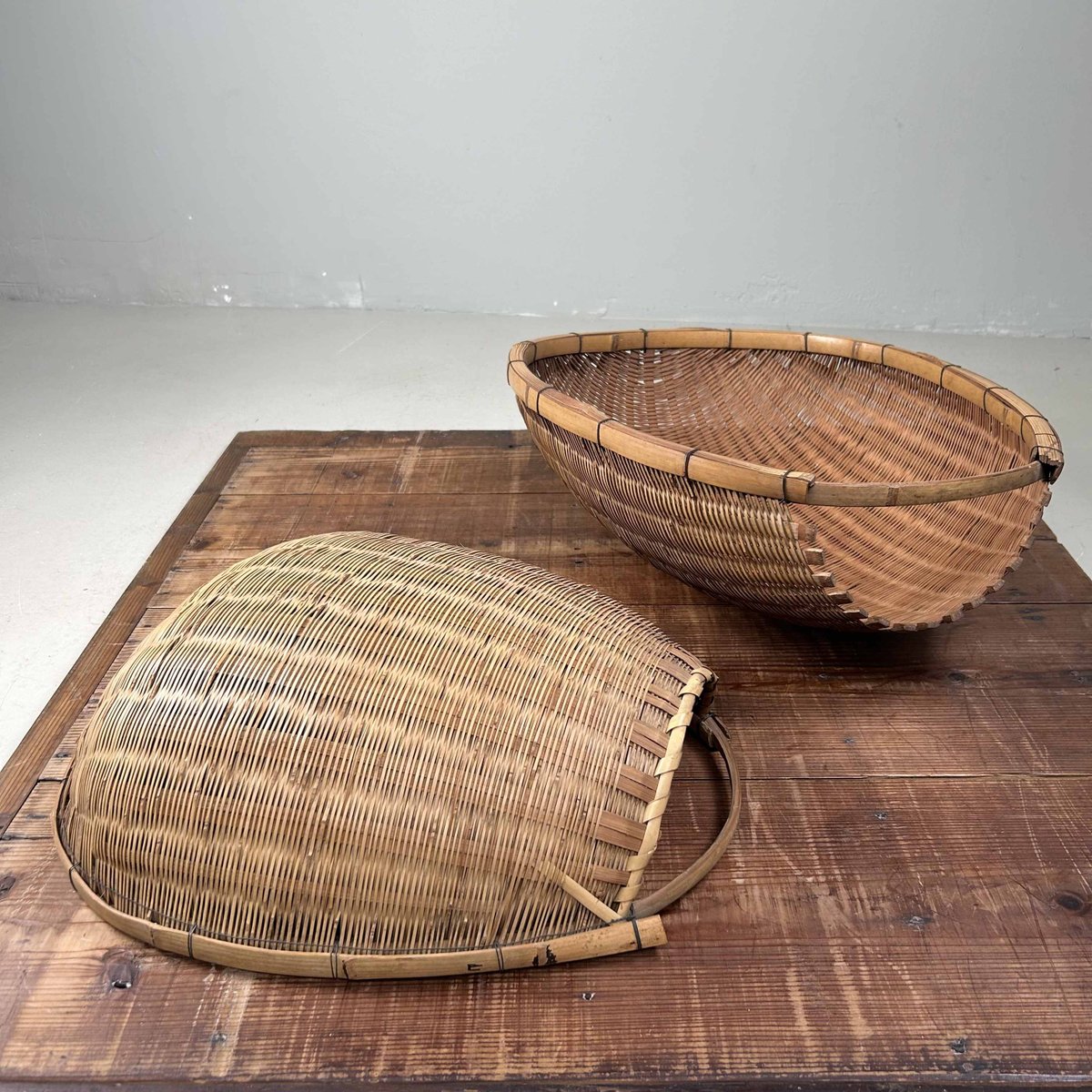 Vintage Japanese Kago Zaru Drying Baskets, 1950s, Set of 2 for sale at ...