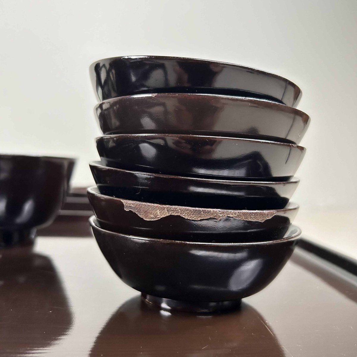 Antique Japanese Ceremonial Set of Traditional Lacquerware, 1870, Set ...