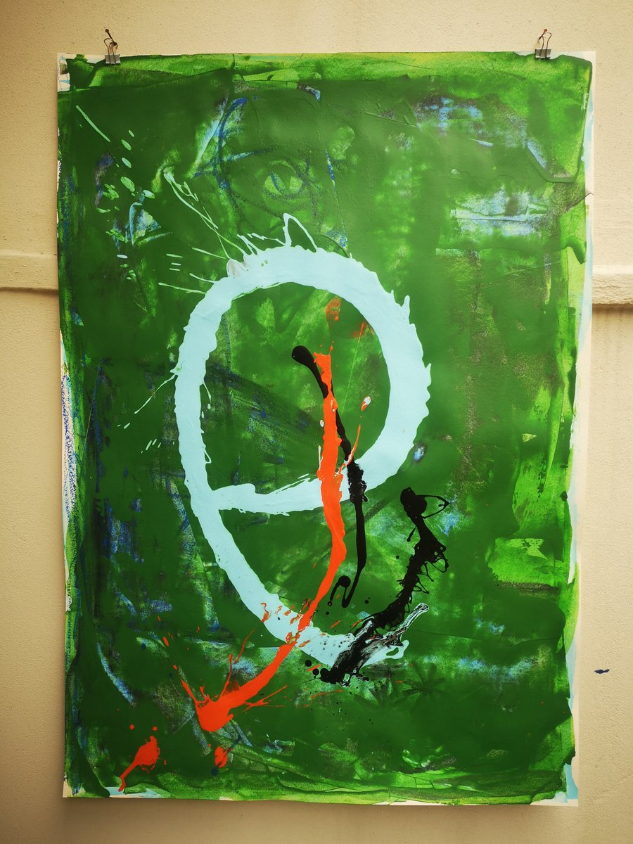 Alice Maier, The 5th Element Series: No. 5, 2024, Acrylic on Paper for sale at Pamono