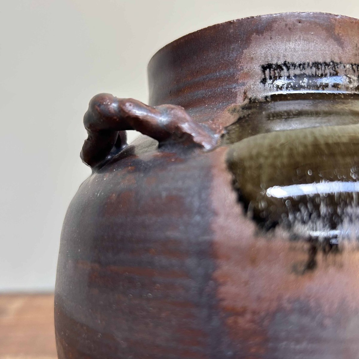Vintage Ikebana Vase in Bizen Pottery, Japan, 1950s for sale at Pamono