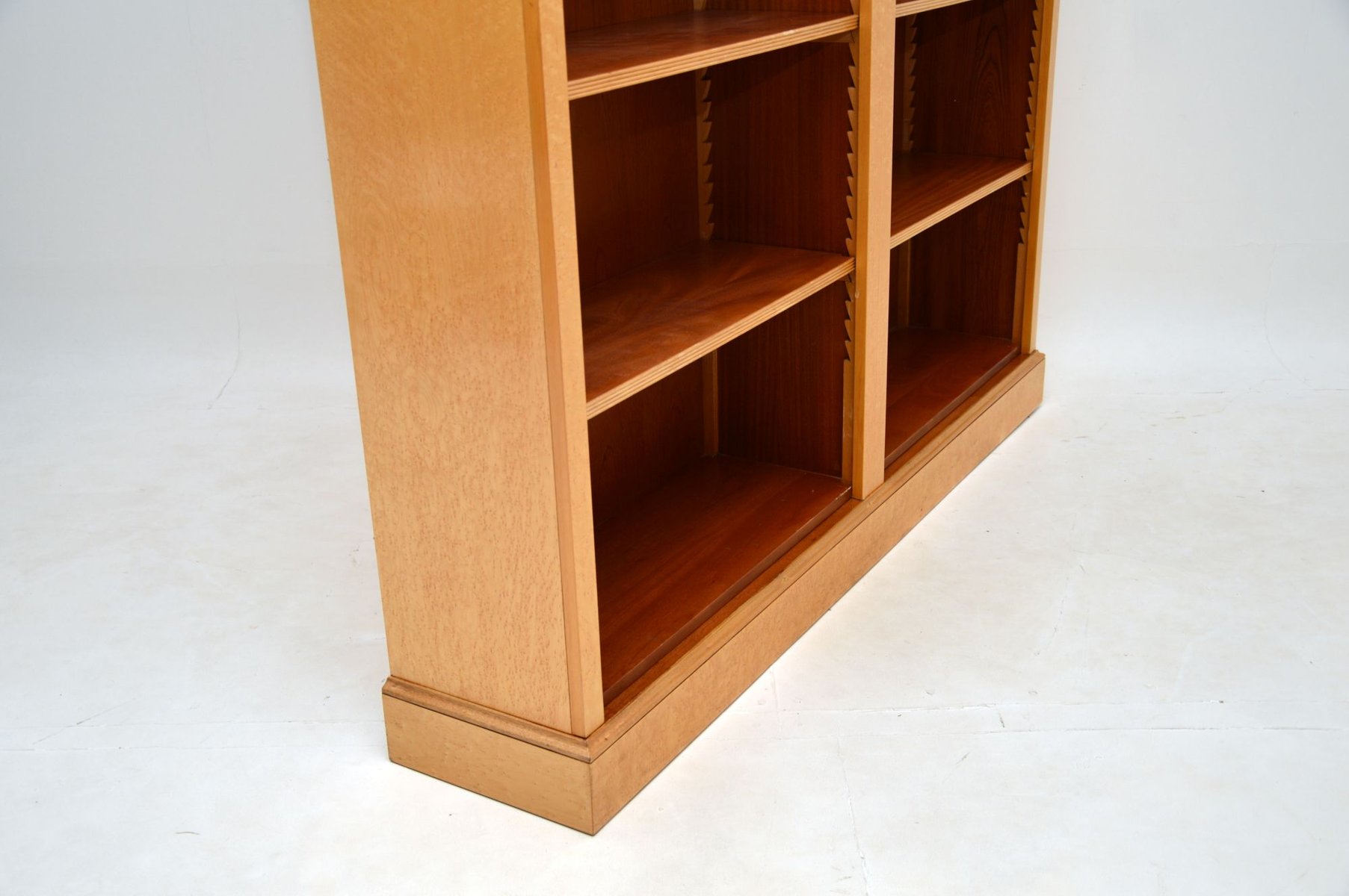 Victorian Birds Eye Maple Open Bookcase, 1950s for sale at Pamono