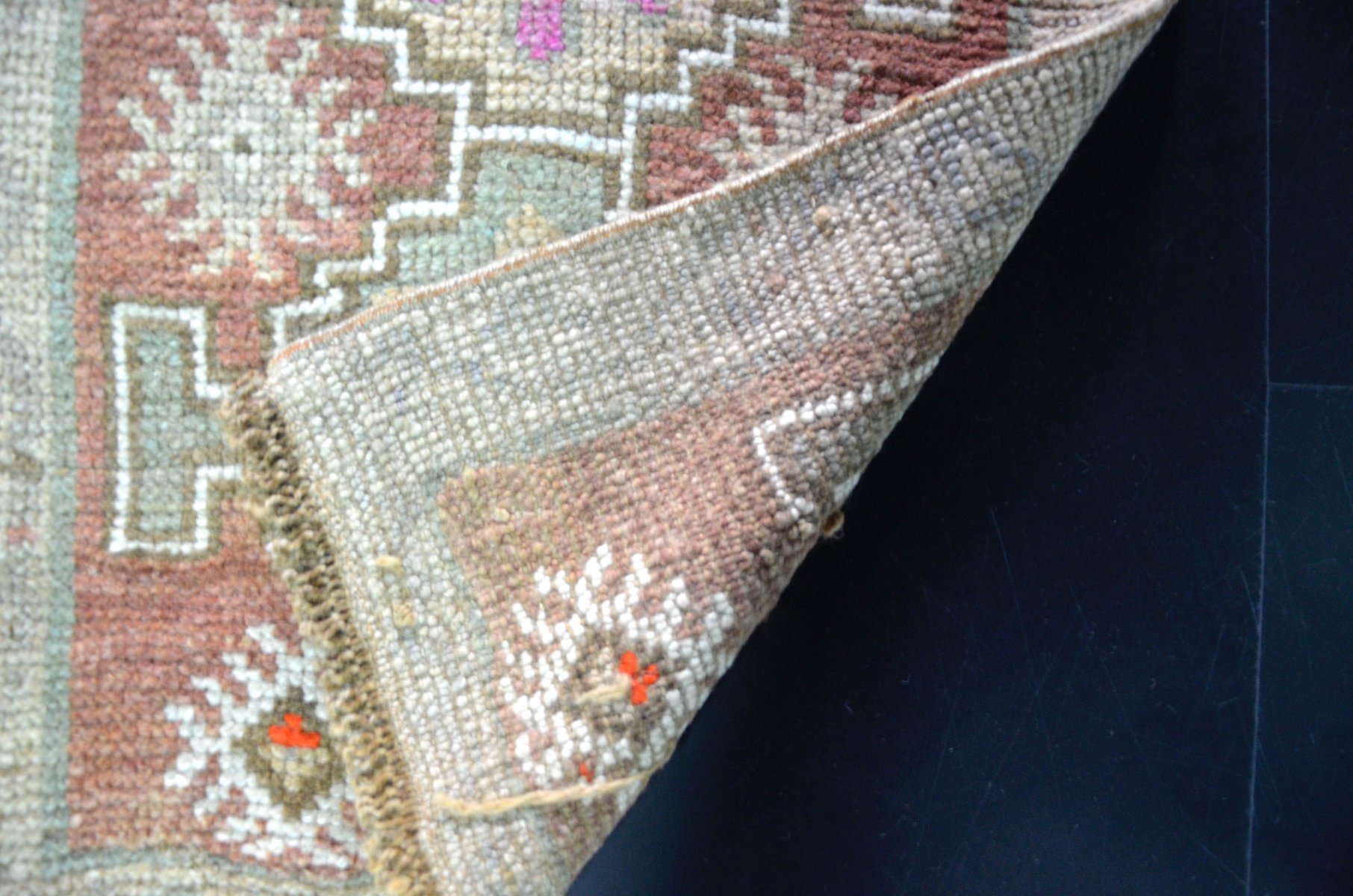 Antique Wool Small Rug, 1960s for sale at Pamono