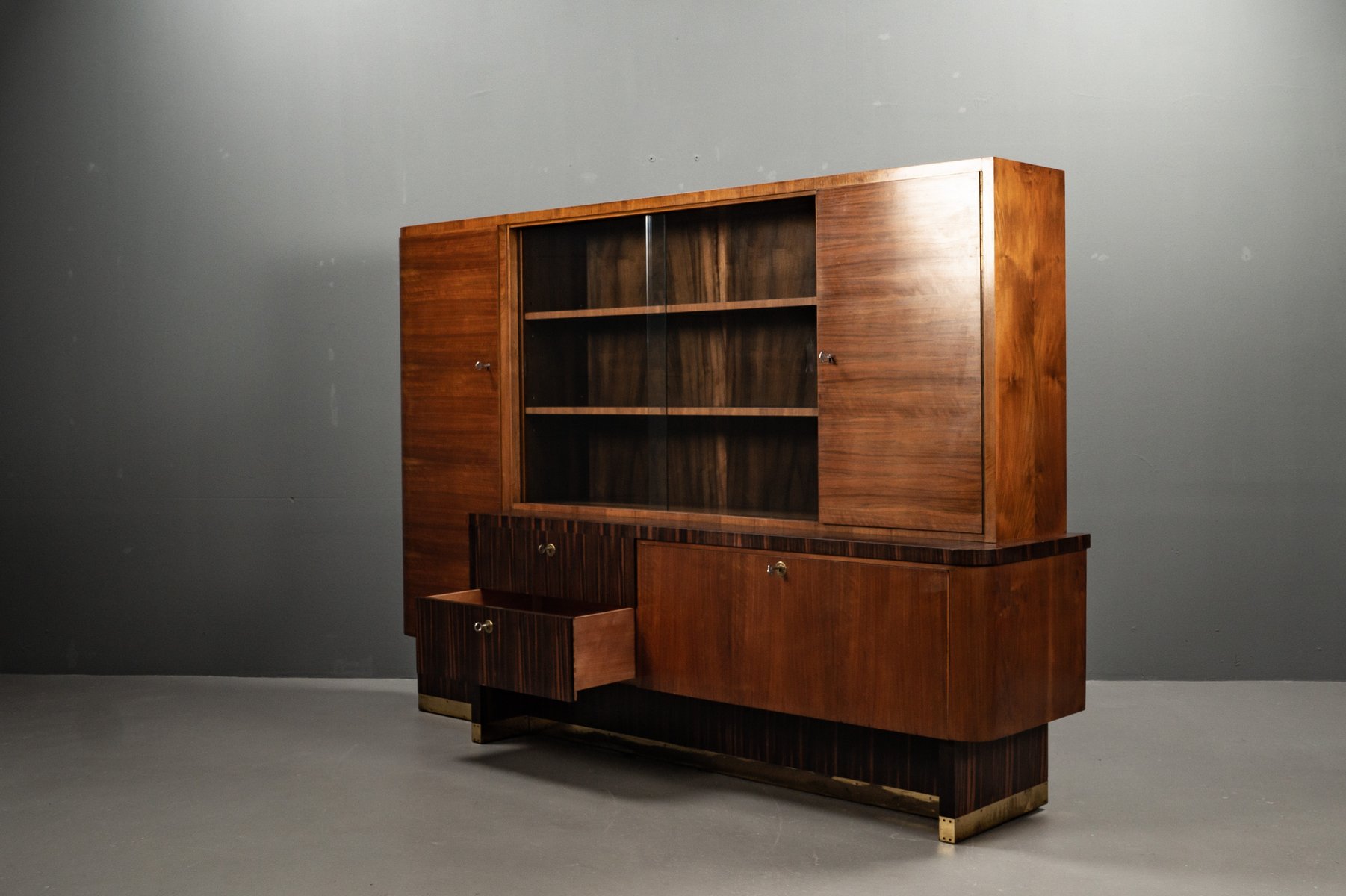 Art Deco Cabinet by Bruno Paul and Hans Hartl for Deutsche WK Möbel ...