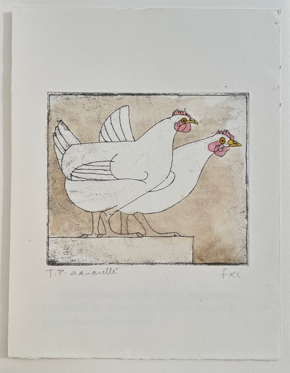 Claude & François-Xavier Lalanne, La Poule, 2000s, Eau-forte ...