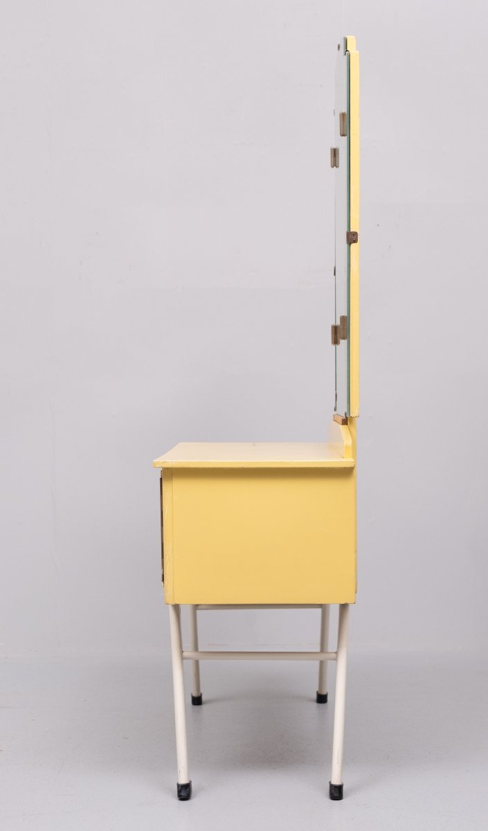 Dressing Table with Folding Mirror, 1950s for sale at Pamono