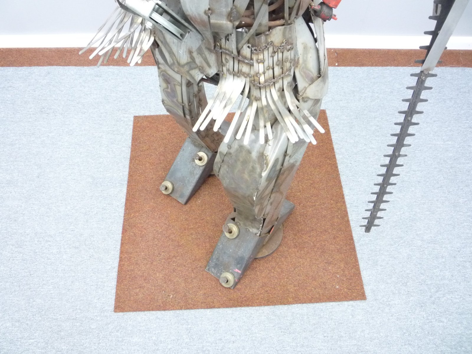 Brutalist Scrap Art Robot Man, 1970s, Metal for sale at Pamono