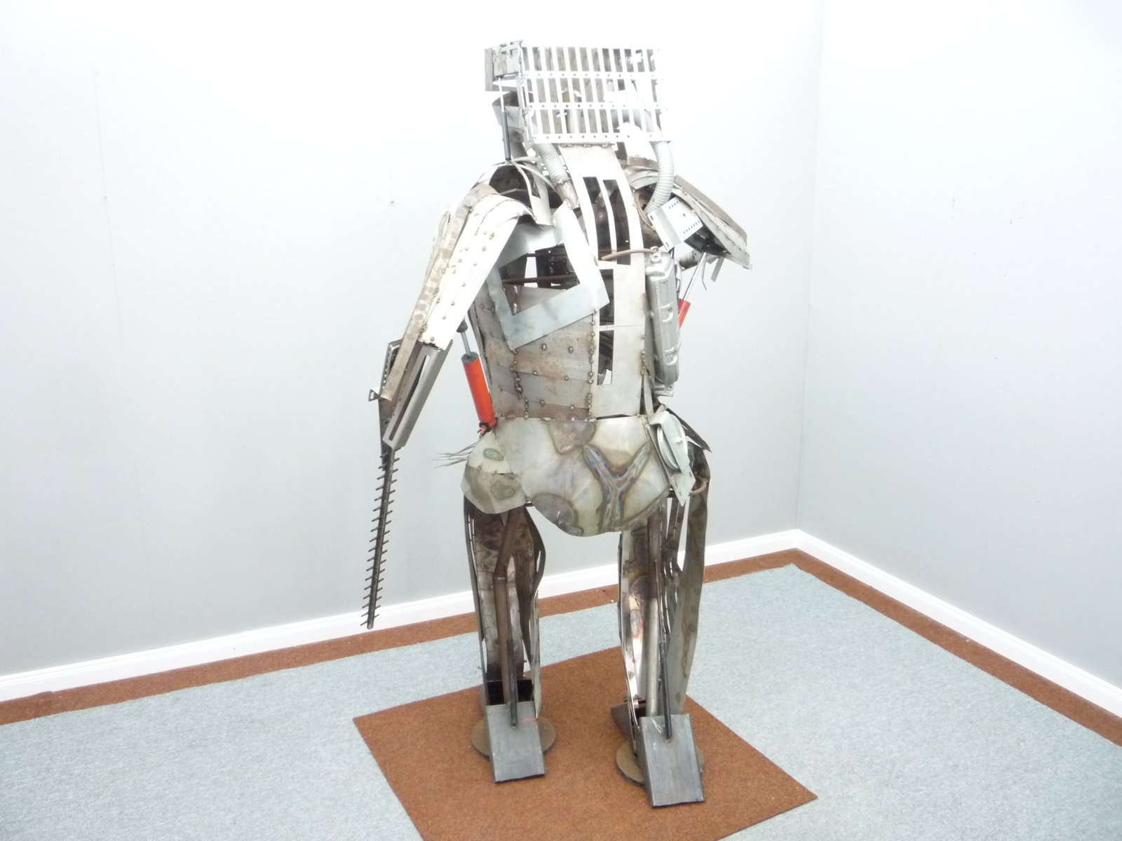 Brutalist Scrap Art Robot Man, 1970s, Metal for sale at Pamono