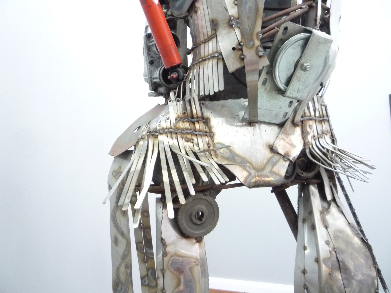 Brutalist Scrap Art Robot Man, 1970s, Metal for sale at Pamono