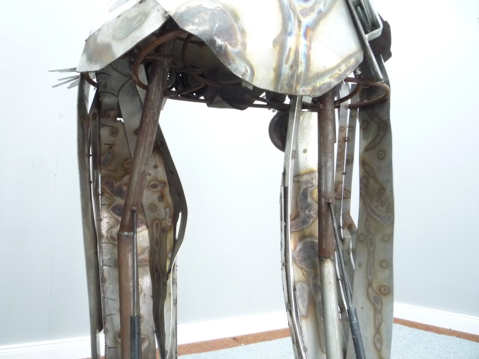 Brutalist Scrap Art Robot Man, 1970s, Metal for sale at Pamono