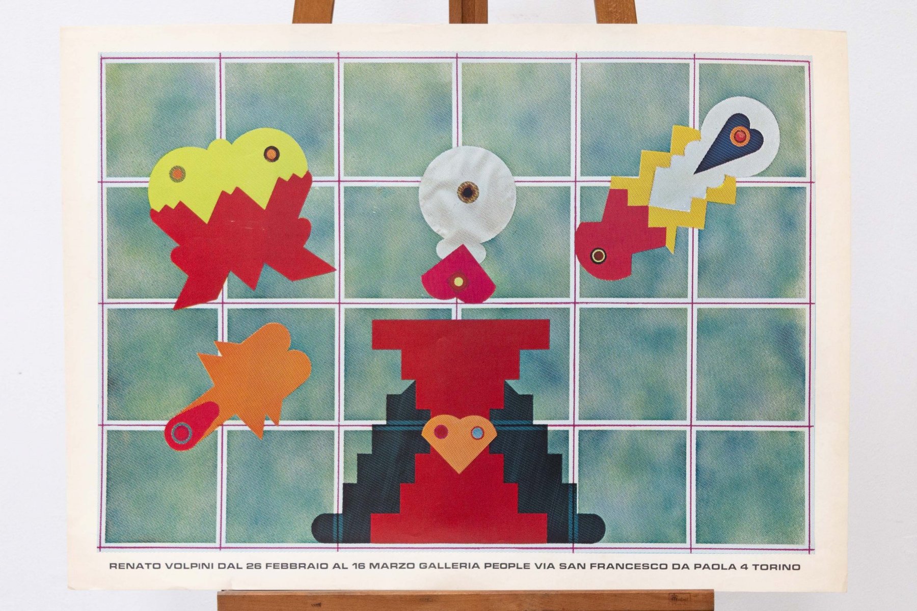 Vintage Renato Volpini Poster, 1972 for sale at Pamono