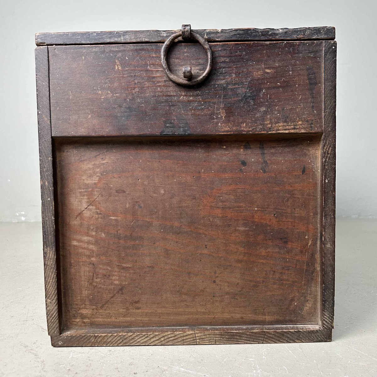 Antique Wooden Zenibako Temple Offering Box, 1890s for sale at Pamono