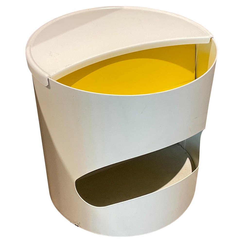 Vintage White and White Robo Side Table by Joe Colombo for Elco, 1970s ...