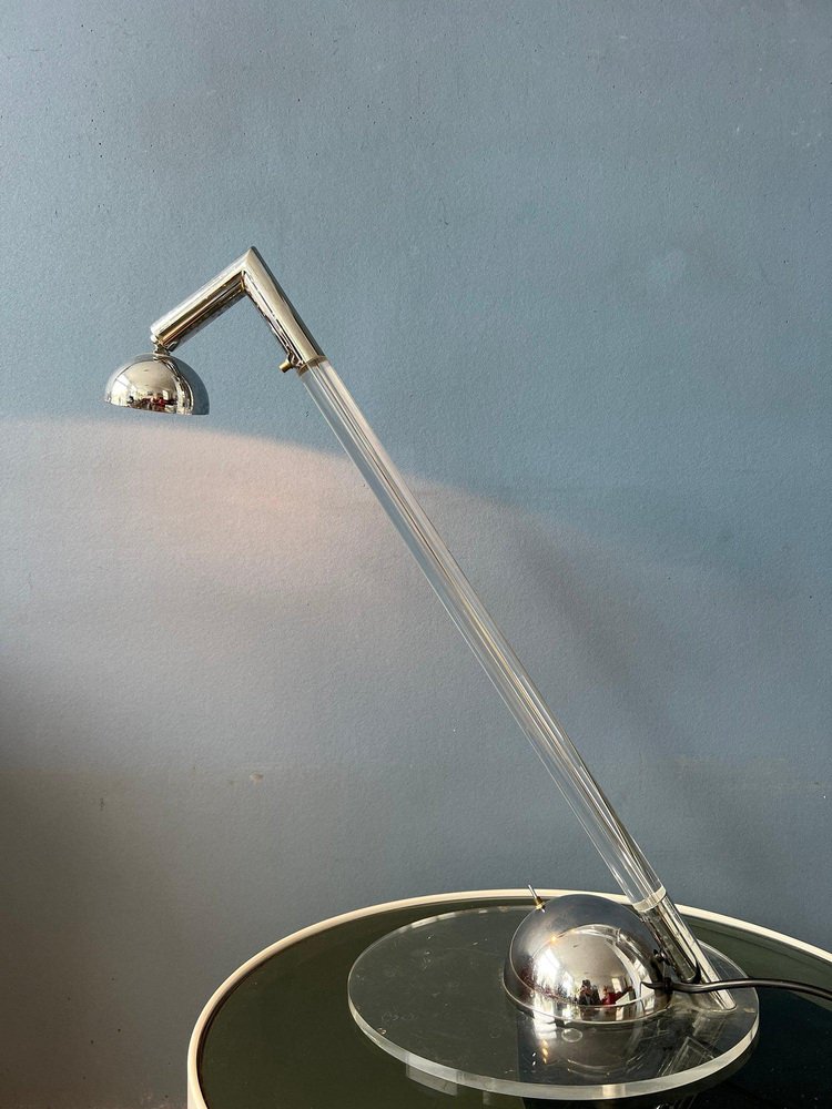 Postmodern Translucent Acrylic glass Table Lamp, 1980s for sale at Pamono