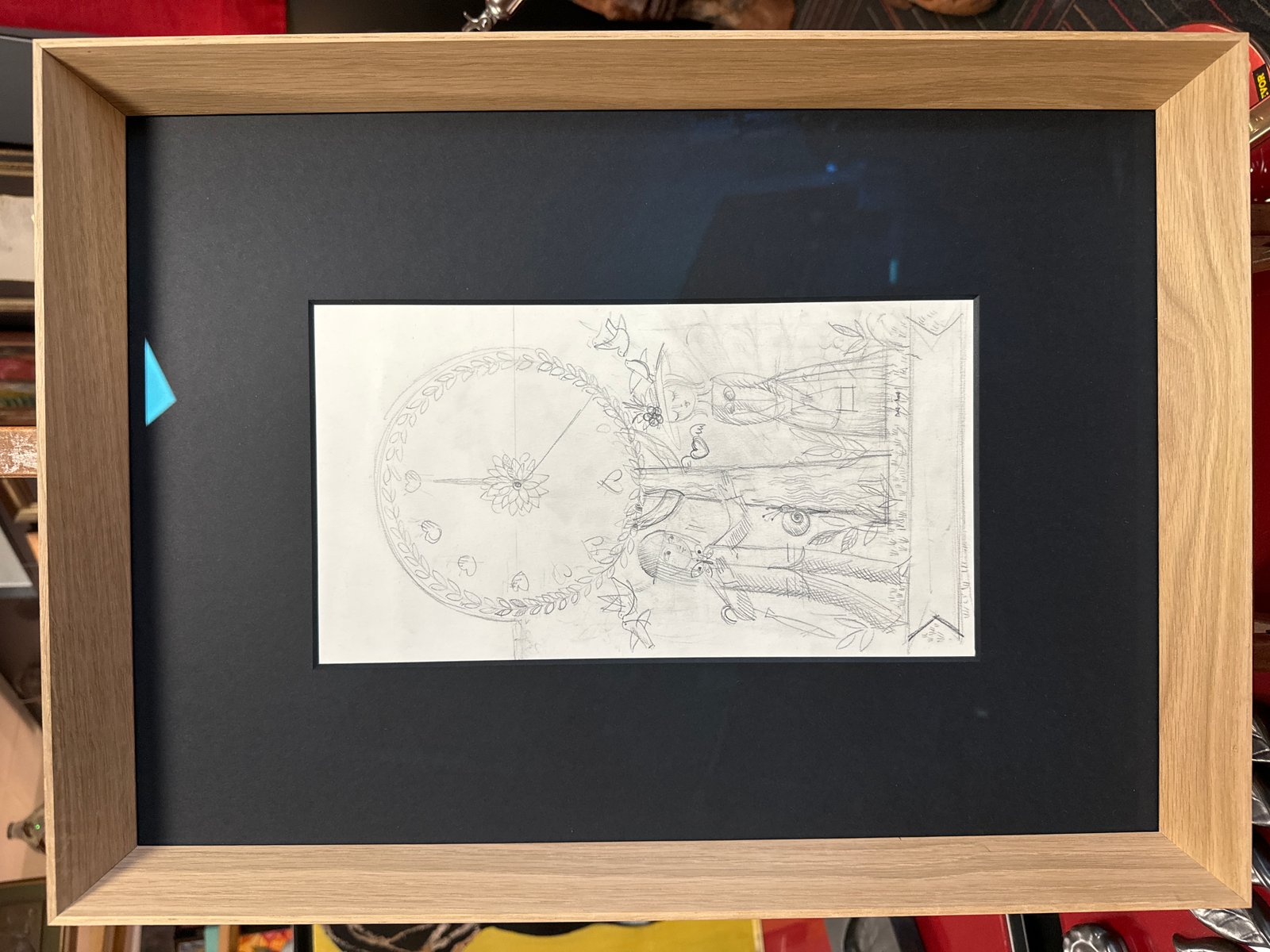 Raymond Peynet, Peynet's Lovers for Roger Capron, 1984, Pencil Drawing ...