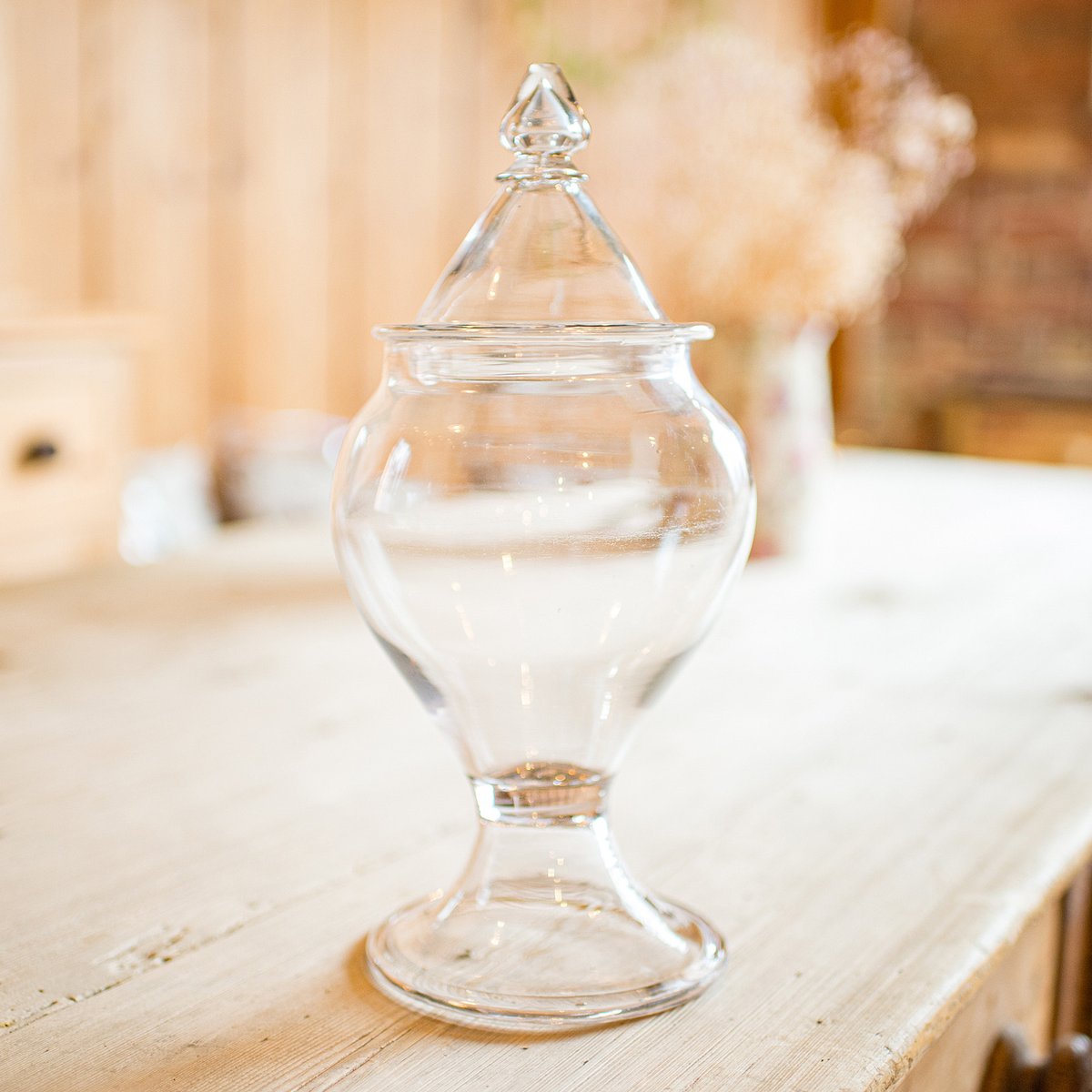 Vintage English Glass Shops Confectionery Jar, 1950s for sale at Pamono