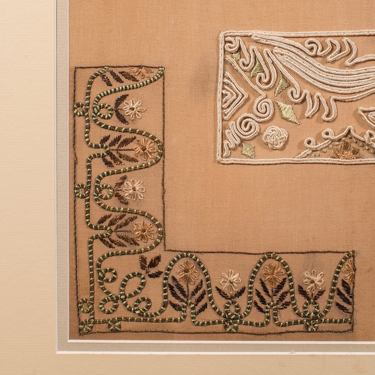 English Embroidery Technique Sampler, 1890s for sale at Pamono
