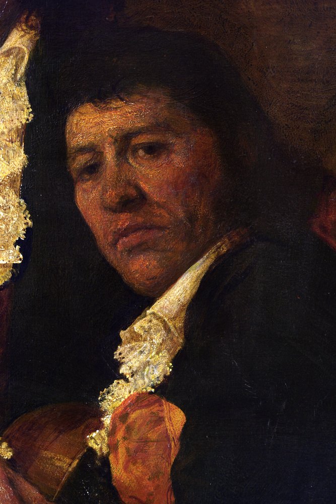 Giacomo Moretti, Before the Concert, 1970, Oil on Canvas for sale at Pamono