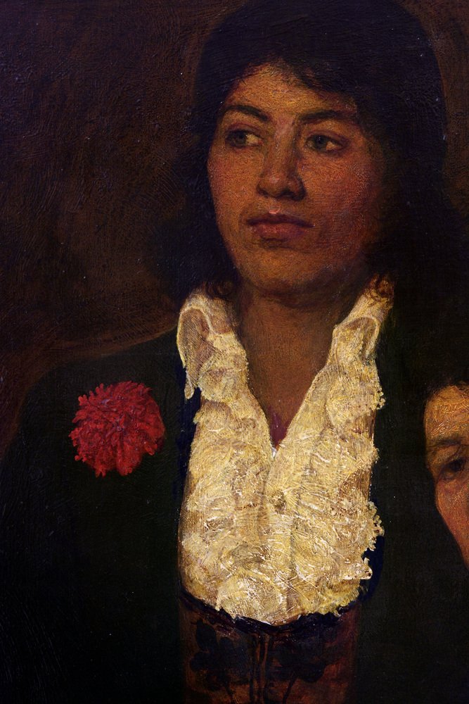 Giacomo Moretti, Before the Concert, 1970, Oil on Canvas for sale at Pamono