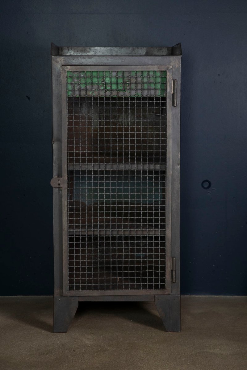 Metal Grid Work Cabinet, 1950s for sale at Pamono