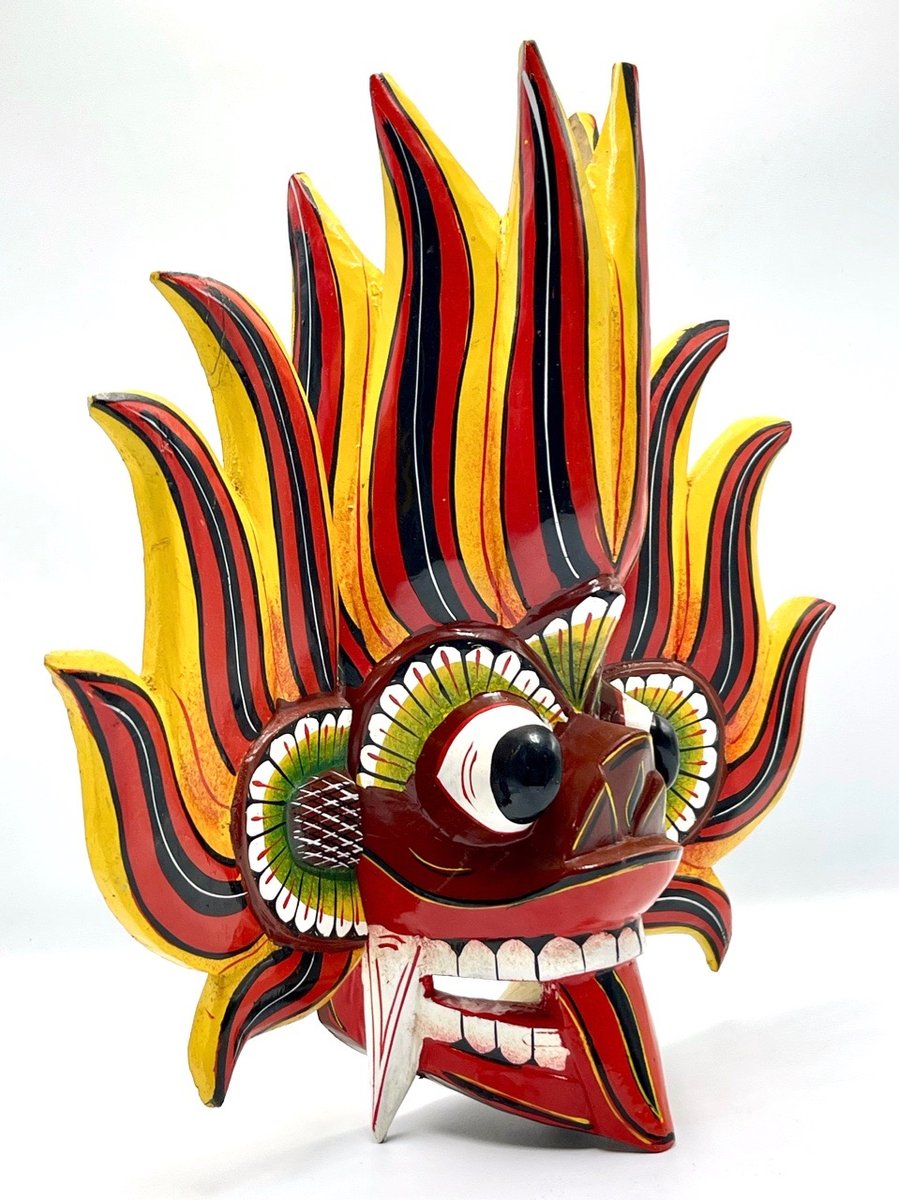 Carved Mayura Raksha Mask for sale at Pamono