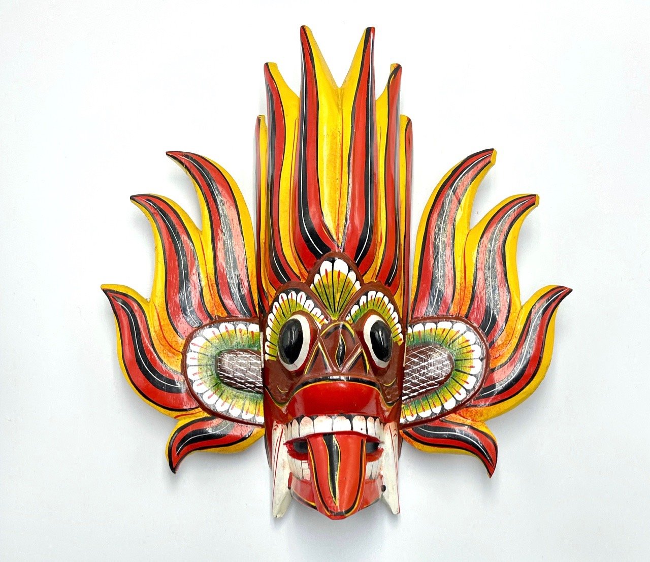 Carved Mayura Raksha Mask for sale at Pamono