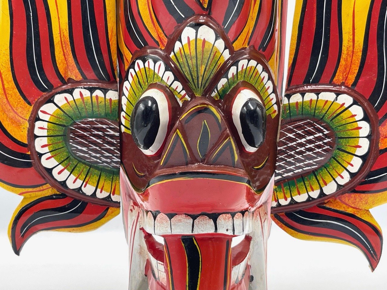 Carved Mayura Raksha Mask for sale at Pamono