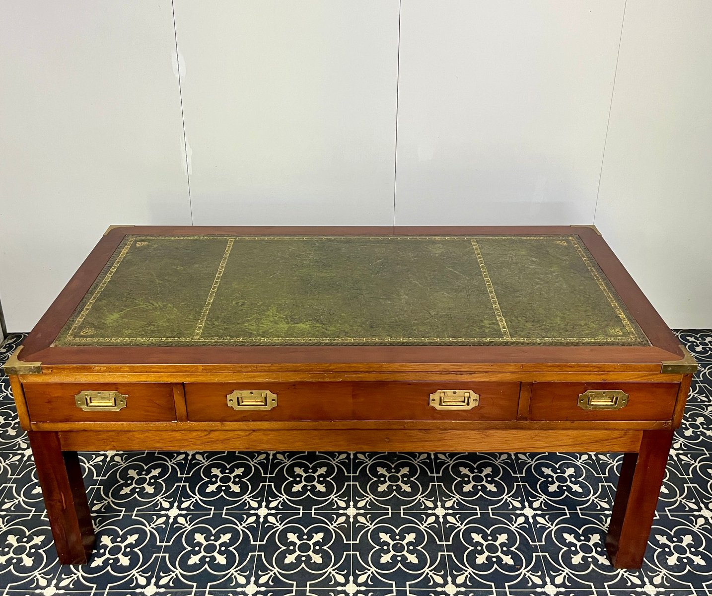 Mid-Century Military Campaign Chest Coffee Table, 1950s for sale at Pamono