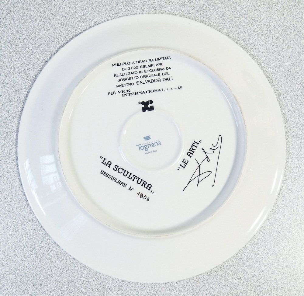 Silkscreened Plates by Salvador Dali, Set of 4 for sale at Pamono