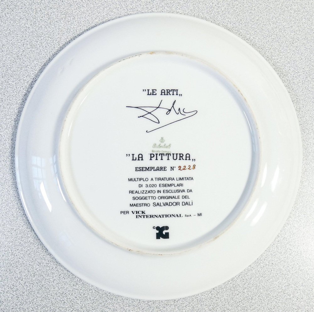 Silkscreened Plates by Salvador Dali, Set of 4 for sale at Pamono