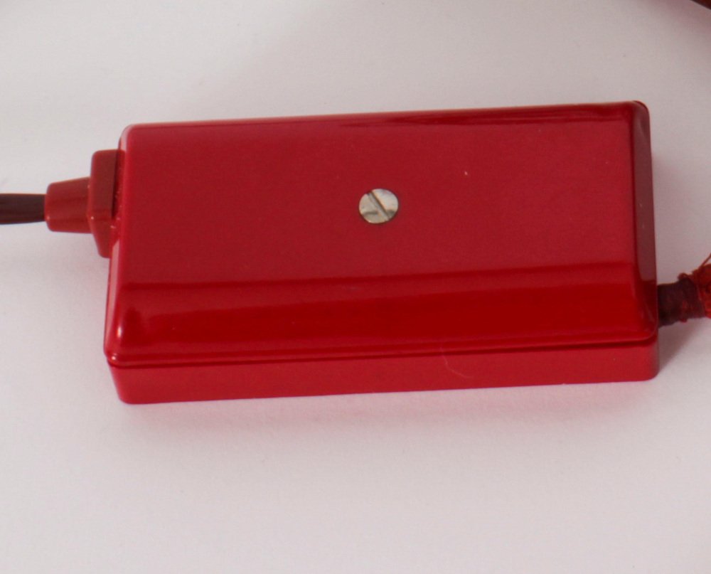 Vintage Red Acrylic Glass & Bakelite 330 Telephone, 1950s for sale at ...