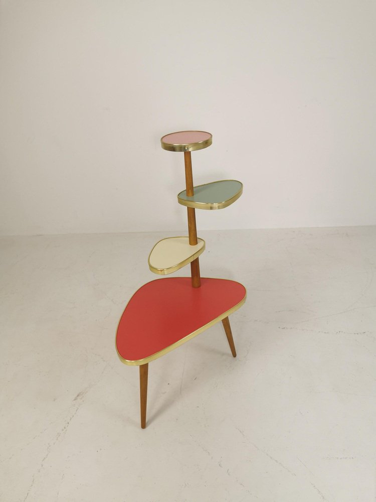 Large German Colorful Plant Stand for sale at Pamono