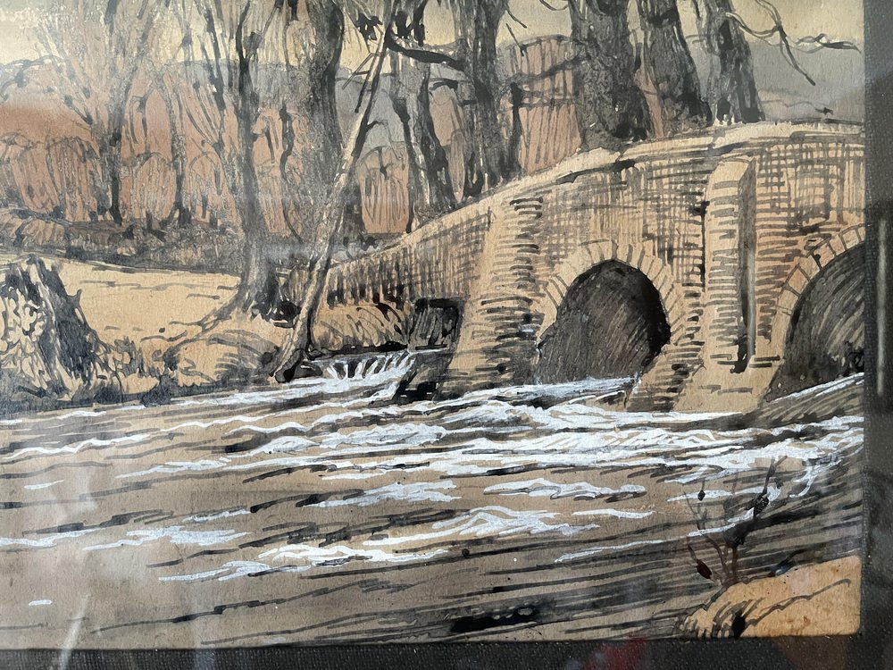 Admiral Sir Charles Madden, River Scene, 1972, Watercolour, Framed for ...