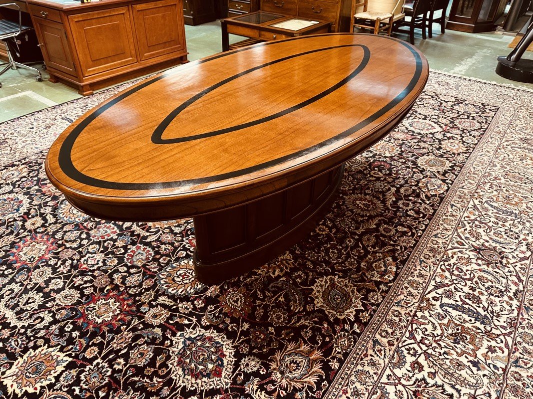 Vintage English Art Deco Conference Table for sale at Pamono