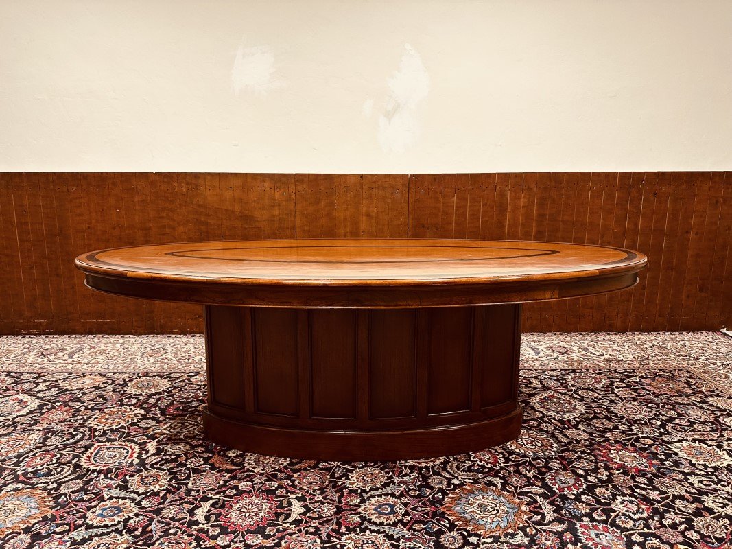 Vintage English Art Deco Conference Table for sale at Pamono