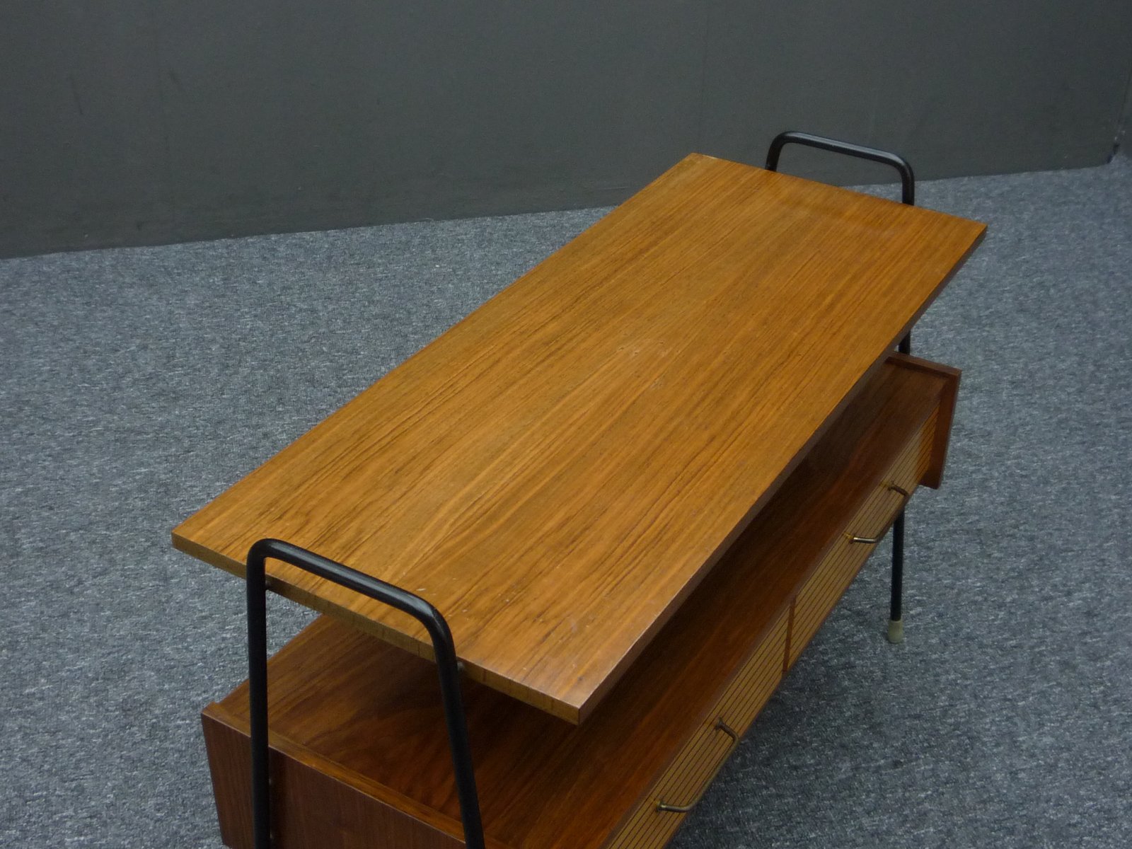 Mid-Century Side Table with Drawers, 1950s for sale at Pamono