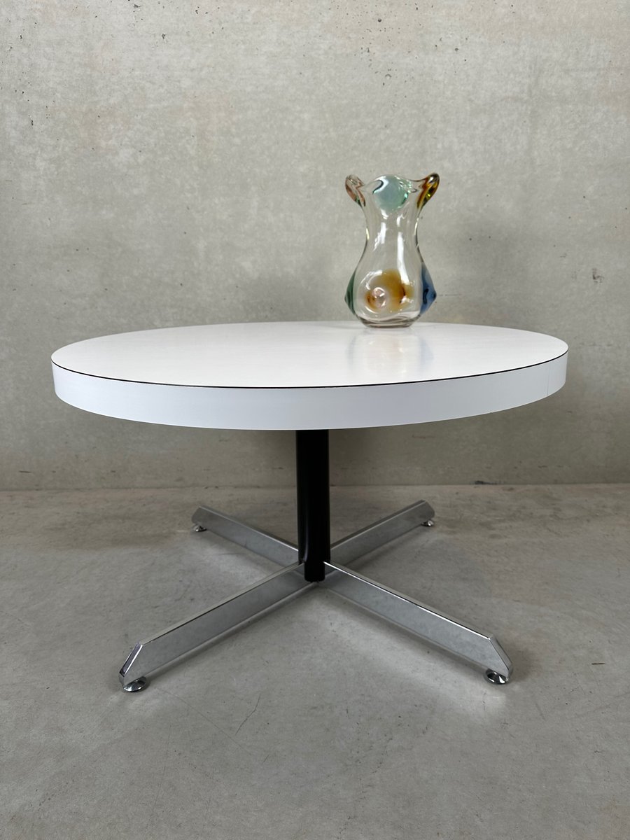 Vintage White Formica Coffee Table for sale at Pamono