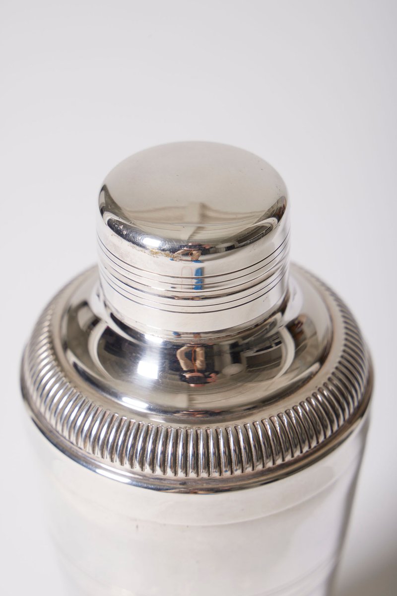 Vintage Silver Metal Shaker for sale at Pamono