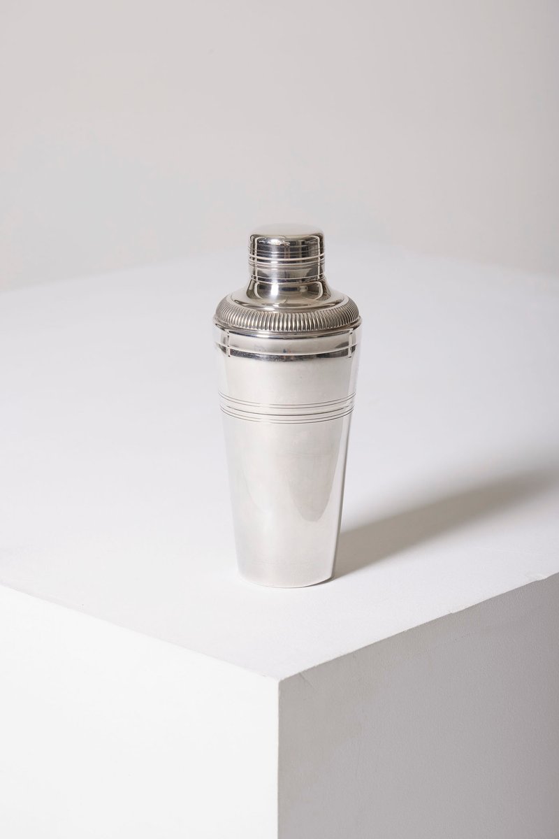 Vintage Silver Metal Shaker for sale at Pamono