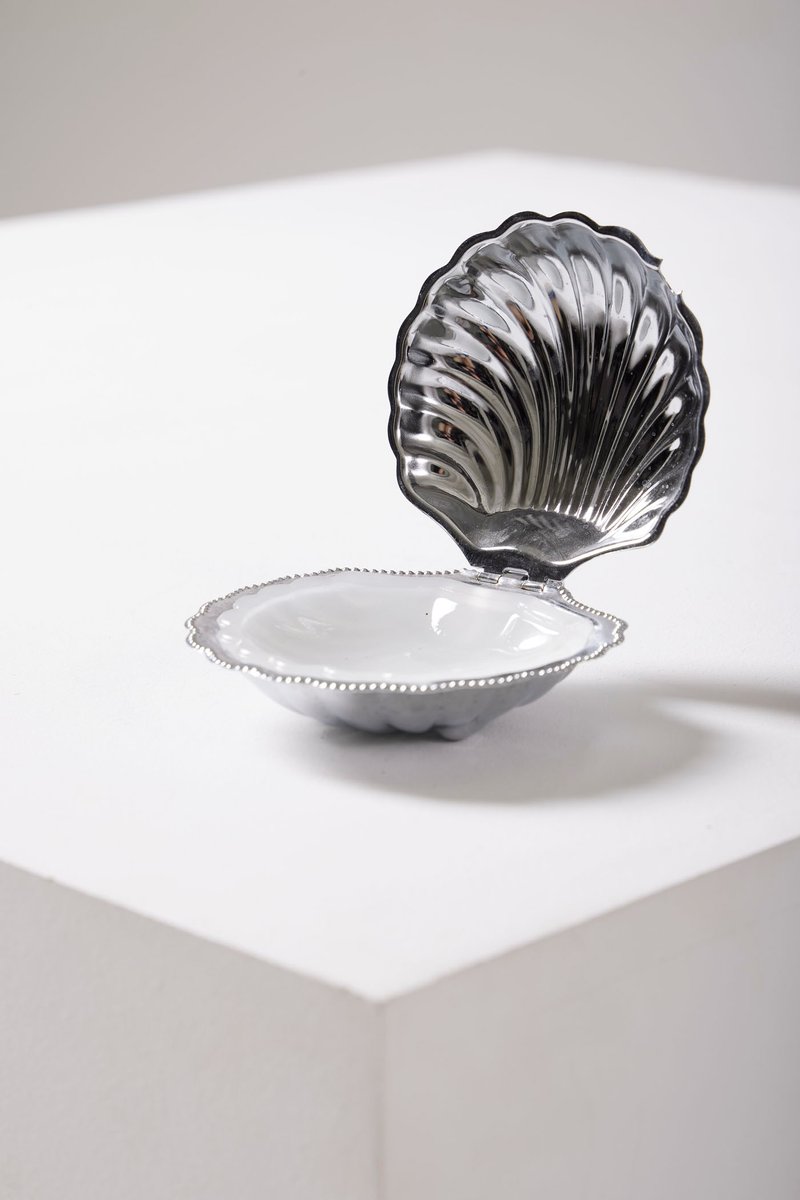 Shell Butter Dish in Stainless Steel for sale at Pamono