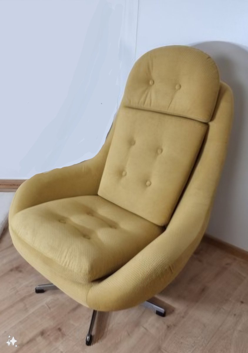 Swivel Chair from Up Závody, 1970s for sale at Pamono