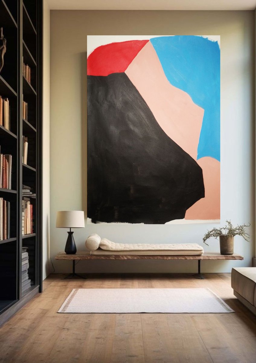 Alice Maier, Abstraction Géométrique No. 6, 2024, Acrylic on Canvas for ...